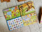 Buy G.FIDEL Four 4 Piece Animal Jumbo Pieces Cardboard Floor Puzzle ...