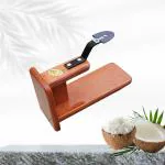 Buy MDT India Table Top Polished Wooden Coconut Scraper Grater Thengai ...