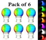Buy NIPSER 0.5 Watt 7 in 1 Color LED Bulb (Pack of 6) Online at Best ...