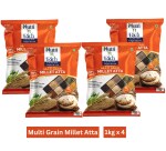 Buy Nutri 'n Rich Multi Grain Millet Atta| Multi Millet Atta| 4kg (1kg x 4Pack) Combo Offer ...