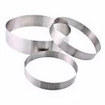 Buy Konfiz Stainless Steel Round Cake And Burger Ring, 6Inch, 7Inch ...