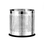 Buy OPR Stainless Steel Open Perforated Dustbin| Steel Dustbin for Home ...