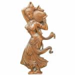 Buy Apka Mart The Online Shop Copper Metal Lady With Matka Wall Art ...