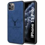 Buy ALOIN Apple Iphone 11 Pro 7G Plus Deer Series Blue Cloth, Leather ...