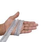 Buy Craft Love Silver Frill Jhallar Thread Border Lace 18.5 Yards 17 ...