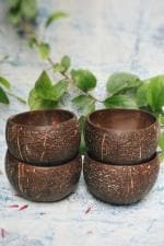 Buy ALMITRA SUSTAINABLES_Handmade Coconut Bowl - Pack of 4 (Size ...