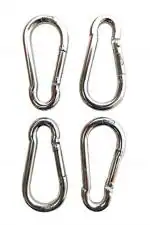 Buy Prospo 10x100mm Stainless Steel Spring Snap Hook Carabiner/Hook ...