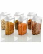 Buy Welldone White Pastic Grocery Container 800 Ml (Pack Of 6) Online ...