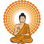 Buy Masstone Wall Stickers | Buddha Wall Stickers for Bedroom (40x47 Cm ...