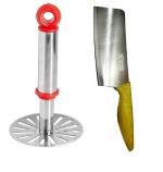 Buy Stainless Steel Potato Potato Masher With Wooden Handle Meat ...
