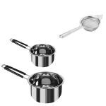 Buy Ashoka Heavy Metal Rust free Stainless Steel Saucepan/Milkpan/Tea ...