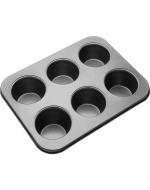 Buy Wofier Aluminium Round Muffin Cupcake Mould Tray For 6 Cupcake ...