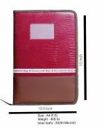 Buy A4 SIZE STAR PU LEATHER DOCUMENT FILE BAG MAROON COLOR Online at ...