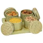 Buy NORIDY Royal Linex Airtight Dry Fruit Container Tray Set - 4 Pieces ...