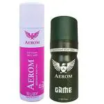 Buy Aerom Ruby and Game Deodorant Body Spray For Men and Women, 300 ml ...