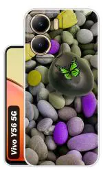 Buy Snazzy Multicolor Silicon Shock Proof Back Cover for vivo Y56 5G ...