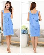 Buy DIKROCART Bath Towel for Girls Cotton Bathrobe Dress Women Lady Spa ...