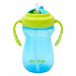 1st Step Twin Handle Sipper Cup With Straw Blue - 250 ml - JioMart