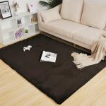 Buy LUXE HOME INTERNATIONAL Ruffle Bath Mat Rabbit Fur 1000 GSM Anti ...
