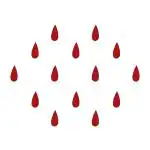 Buy Comet Busters Tear Drop Shaped Red Bindi (7mm) (BIN1061) Pack of 1 ...