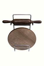 Buy Dryingwell Stainless Steel Roti Chakla Belan Stand Rolling Pin ...