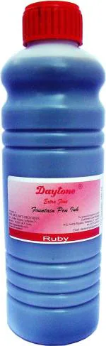 Buy Daytone Extra Fine Fountain Pen Ink Ruby Red 500 Ml. Pack of 2 ...
