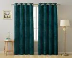 Buy Rayna Decor Velvet Eyelet Door Curtains ,7 feet, Pack of 2 Online ...