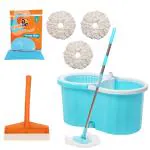 Buy Pranay's Kleanup Premium Spin Mop,Wiper,Wipe,Bucket,Pocha,Mop Rod ...