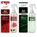 Buy SOFTAL AIR FRESHENER | (COMBO PACK) I 250 ML SPRAY | ROSE & FIRDAUS ...