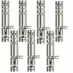 Buy Foora Tower Bolt (chatkani) Material Aluminium, Silver Finish size ...