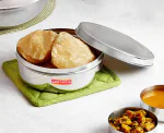 Buy SINGHAL'S VIVAN Stainless Steel Box for Chapati Dabba Round ...