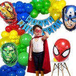 Buy House of Banter Superhero Theme Birthday Decoration for Boys, Kids ...