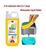 Buy MIZZEN Lemon Dishwash gel with 2 in 1 Soap Pump Plastic Dispenser 5 Liter Online at Best ...