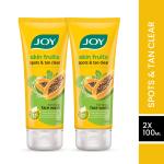 Buy Joy De Tan Papaya Face Wash For Dark Spots, Tan & Dead Skin Removal (100mlx2) (200ml) Online ...