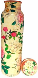 Buy KUVI Enterprises Handcrafted Copper Water Bottle - 1000 ml Online ...