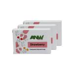 Buy Anw Skin Care Strawberry Handmade Gly Solid Soap Bar (Pack Of 3 ...
