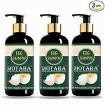 Buy MOTABA Egg Natural Protein Shampoo (Pack Of 3) -Smooth,Shining with ...