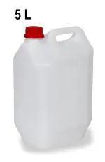 Buy KGN Traders Plastic Can 5 Liter With Lid Long Lasting and Durable Can White Color Online at ...