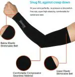 Buy Infigo Polyester Arm Sleeve For Men & Women (Free, Black) Online at ...