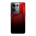 Buy Qrioh Maroon Faded Glass Case for Oppo Reno8 Pro 5G Online at Best ...