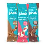 Buy Phab Protein Bars, Pack of 6 - Variety Pack | 11g Protein, 0 Added ...