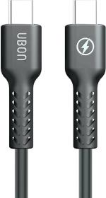 Buy Ubon Black C-Type Data Fast Charging Cable Online at Best Prices in ...