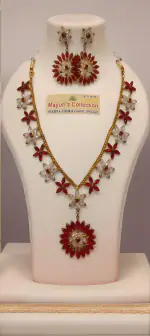Buy MAYURI'Z COLLECTION_Assamese Traditional Necklace & Earring Set ...