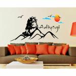 Buy Wallzone Multicolor 110 Cm Adiyogi Removable Sticker Online at Best ...