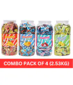 Buy Clumsy Candy - Combo Pack of 4 jars (4x1) - Mango, Orange, Litchi ...
