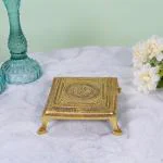 Buy NIKSA HOMES Brass Patla for Pooja Room | Pooja Chowki | Beautiful ...