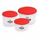 Buy Joyo Fresherware Container Round 3 Pcs Set (1500 ml x 1, 2000 ml x ...