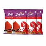 Buy Shasha Spices , Red Chilli Powder (Laal Mirch) - 200g x 4 Online at ...