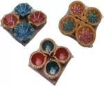 Buy Mishav Handmade Clay Diya for Puja & Diwali Decoration/Mitti Ke ...