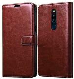 Buy Aviaaz Oppo F11 Brown Leather Flip Cover Online at Best Prices in ...
